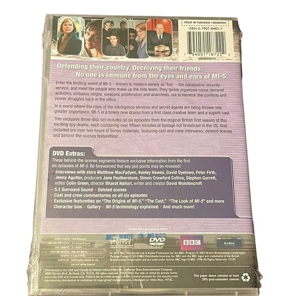 Other | Mi5 Volume 1 Dvd 3 Disc Set Bbc Region 1 With Slipcover | Poshmark